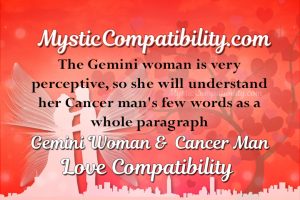 Gemini Woman Cancer Man Compatibility - Mystic Compatibility